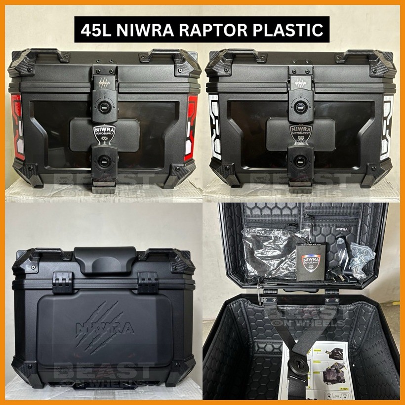 45L ORIGINAL ALLOY LIKE BUILD PLASTIC TOP BOX (SEC,NIWRA,SMOK, DUHAN ...