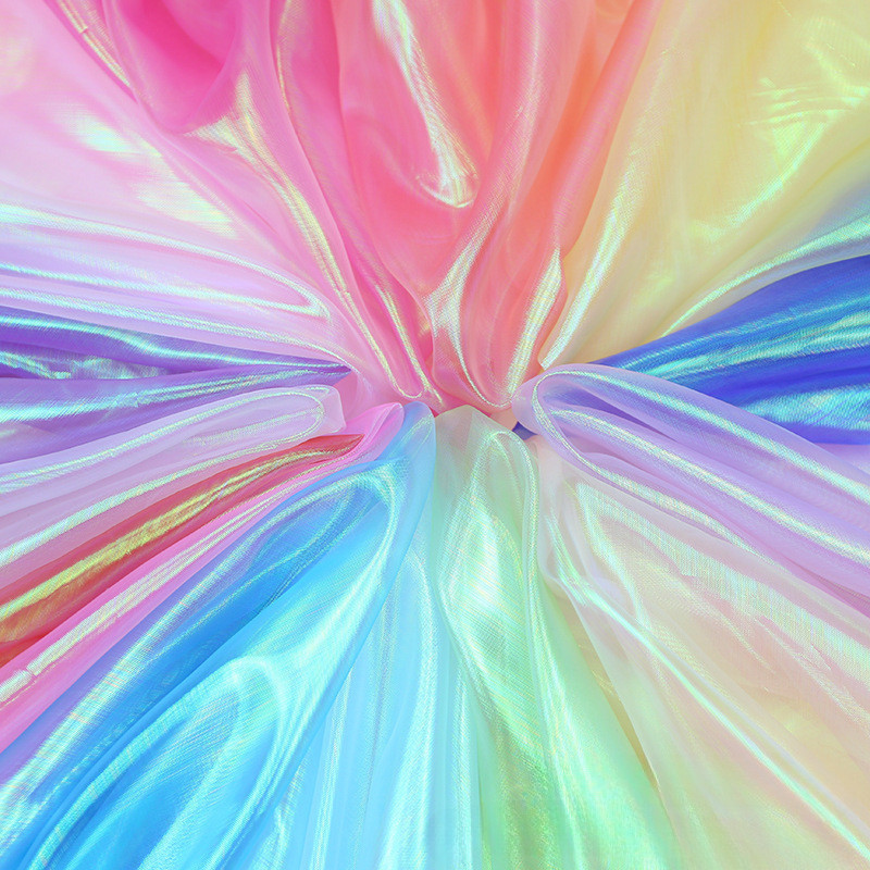 Colorful Fluorescent Fabrics Pearl Crystalline Fabric (Flasher ...