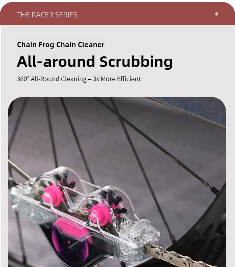 Bicycle Chain Cleaning Kit Clean Efficiently Save Time&Effort 360° All ...