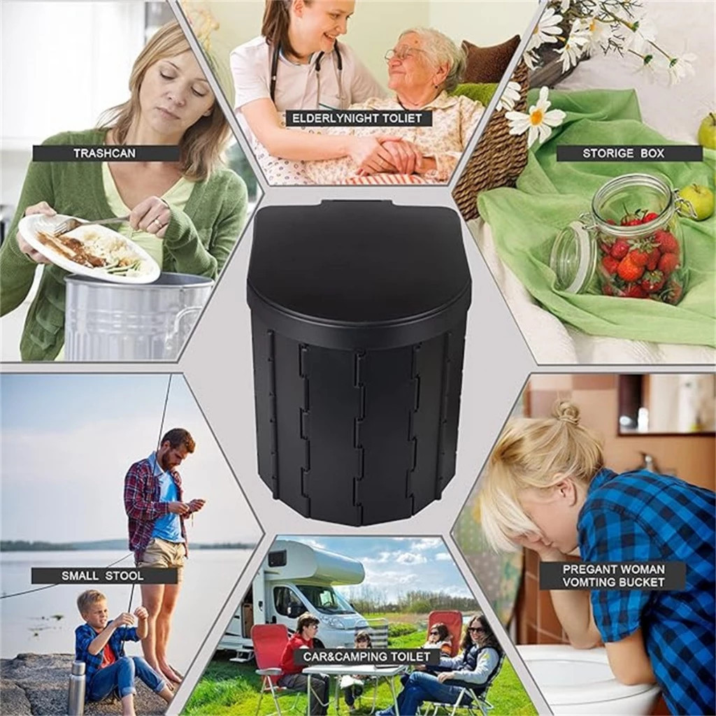 Portable Mobile Toilet with Removable Inner Bucket Suitable for Adults ...