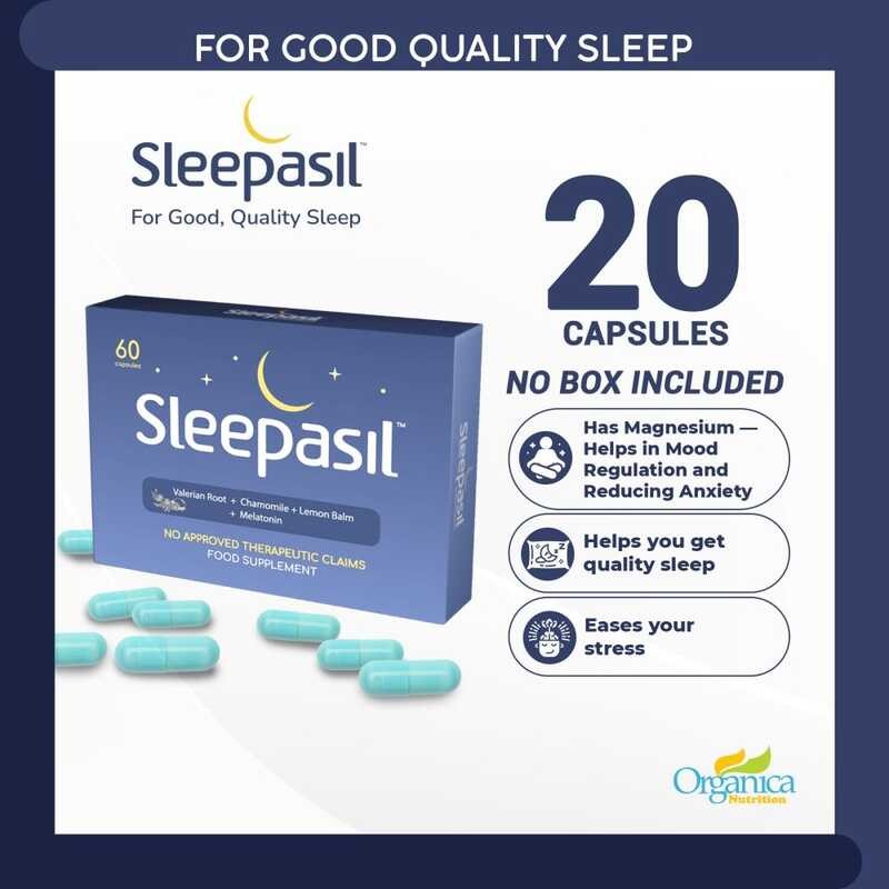 [For Good Quality Sleep] Sleepasil Melatonin Supplement (20 Capsules ...