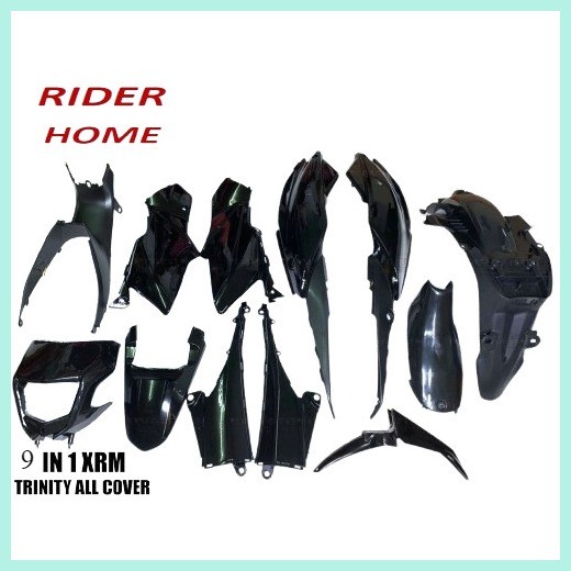 【hot sale】RIDER HOME FULL BODY SET ALL COVER FOR XRM 125 11IN1 TRINITY ...