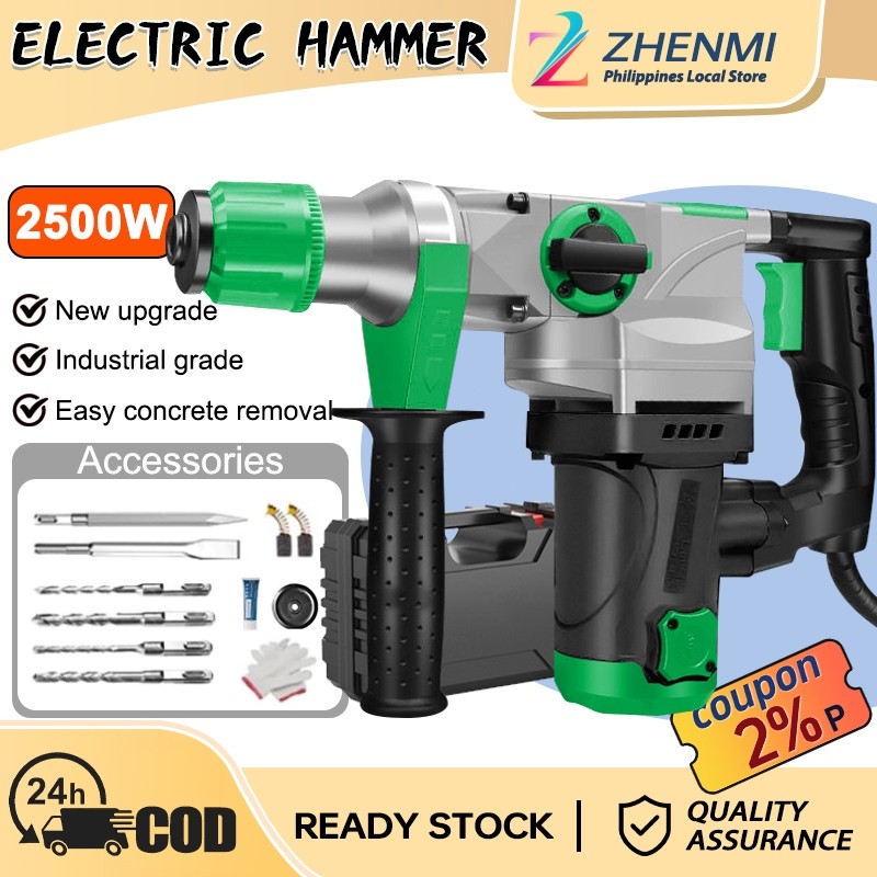 Demolition Electric Hammer 2500W Chipping Hammer Electric Drill High ...