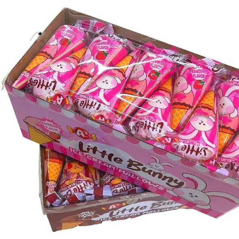 Ice Cream Marshmallow Cone Chocolate Strawberry Mango Flavors With ...