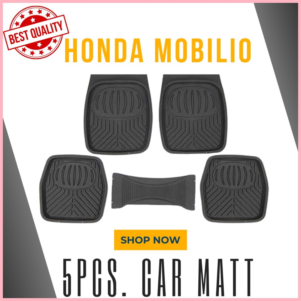 Honda Mobilio 5pcs High Quality Car Floor Mat Anti Slip Mat Palanggana