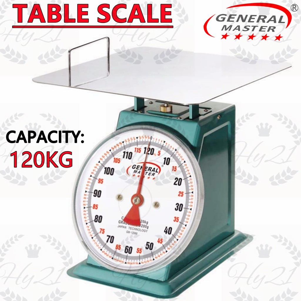 General Master 120kg Weighing Scale/Table Scale Dial Spring Scale GM ...