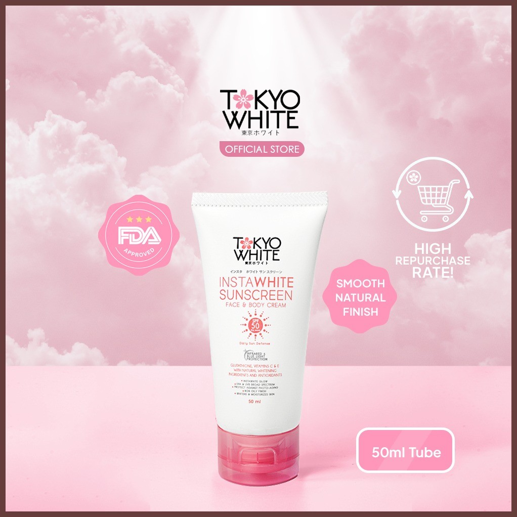 ↘ Tokyo White InstaWhite Sunscreen Face & Body Cream with SPF 50 PA ...