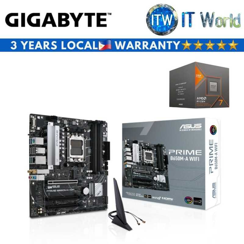 AMD Ryzen 7 8700G Processor With Asus Prime B650m-A Wifi Matx Am5 Ddr5 ...