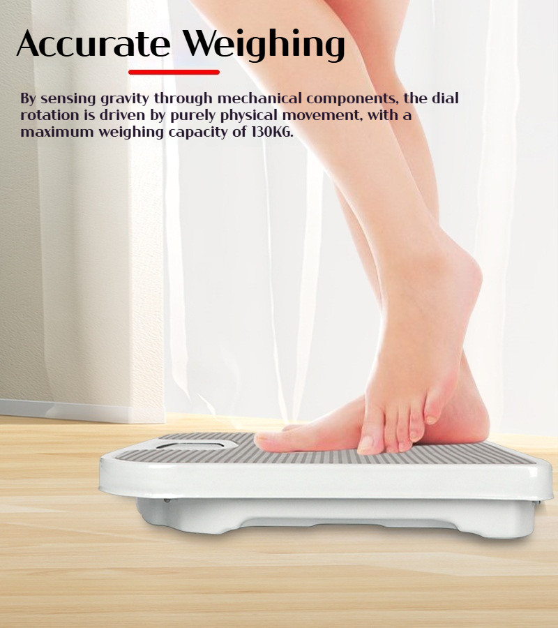 130kg Mechanical Bathroom Scale – Heavy Duty Analog Weight Scale with ...