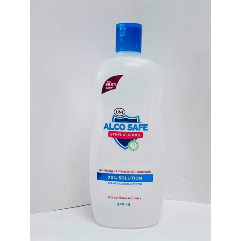 Alco Safe Ethyl Alcohol 70 % Solution | Shopee Philippines