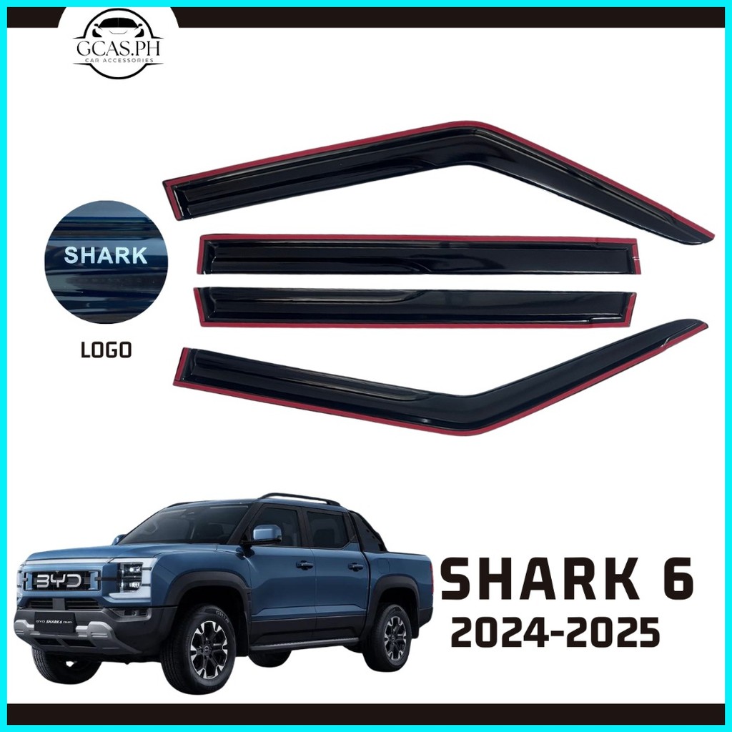 2024 2025 BYD Shark 6 Rain visor , Rain visor black, window visor, rain ...