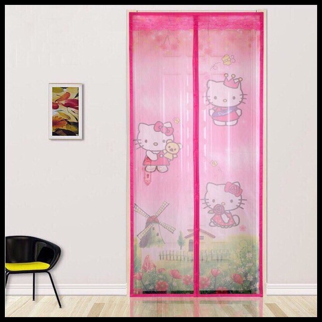 Mesh door magic curtain magnetic snap fly bug lnsect | Shopee Philippines