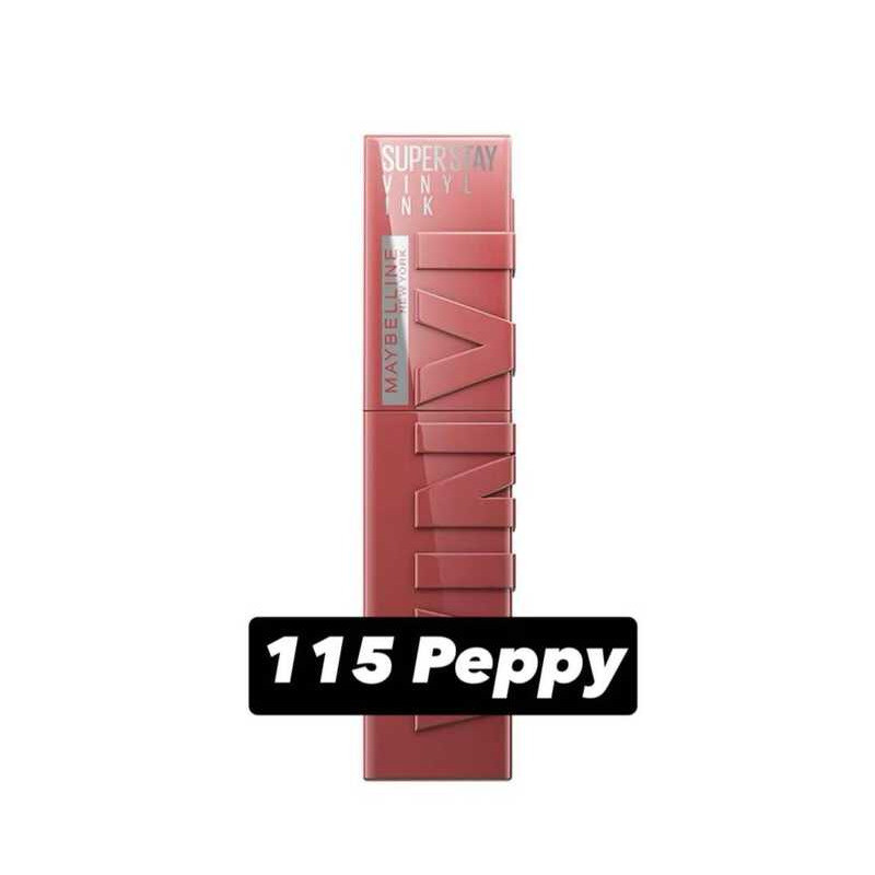 MAYBELLINE Superstay Vinyl Ink 115 PEPPY 8E5 | Shopee Philippines