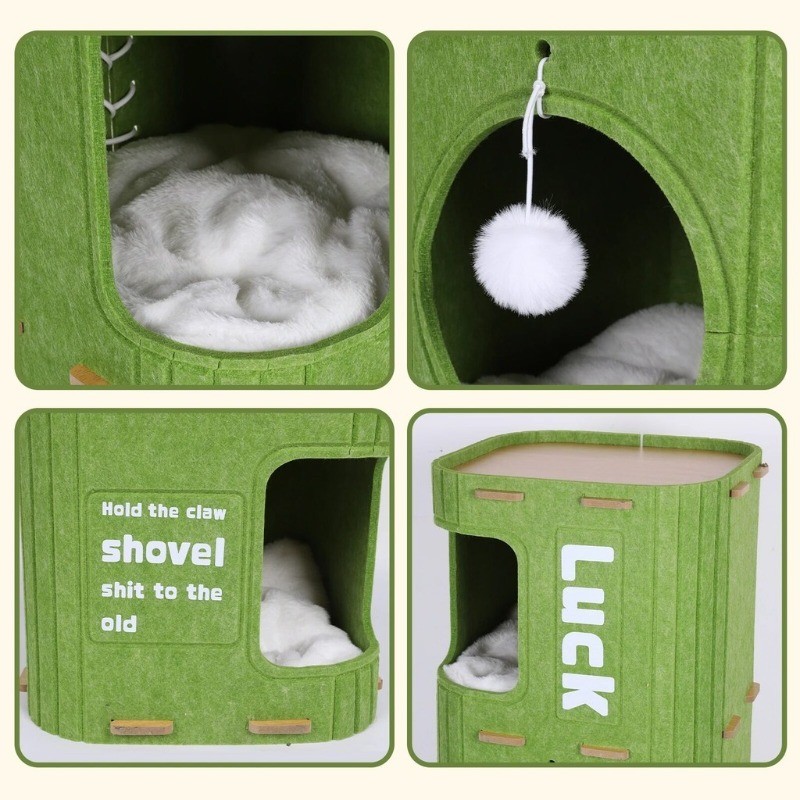 Smarttail Large MultiLevel Cat Tree House Condo for Multiple Cats ...