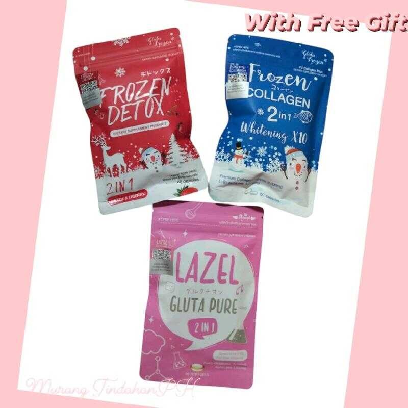 FROZEN -Lazel PURE GLUTA Collagen 2N1 Glutathione And Frozen Red D98 ...