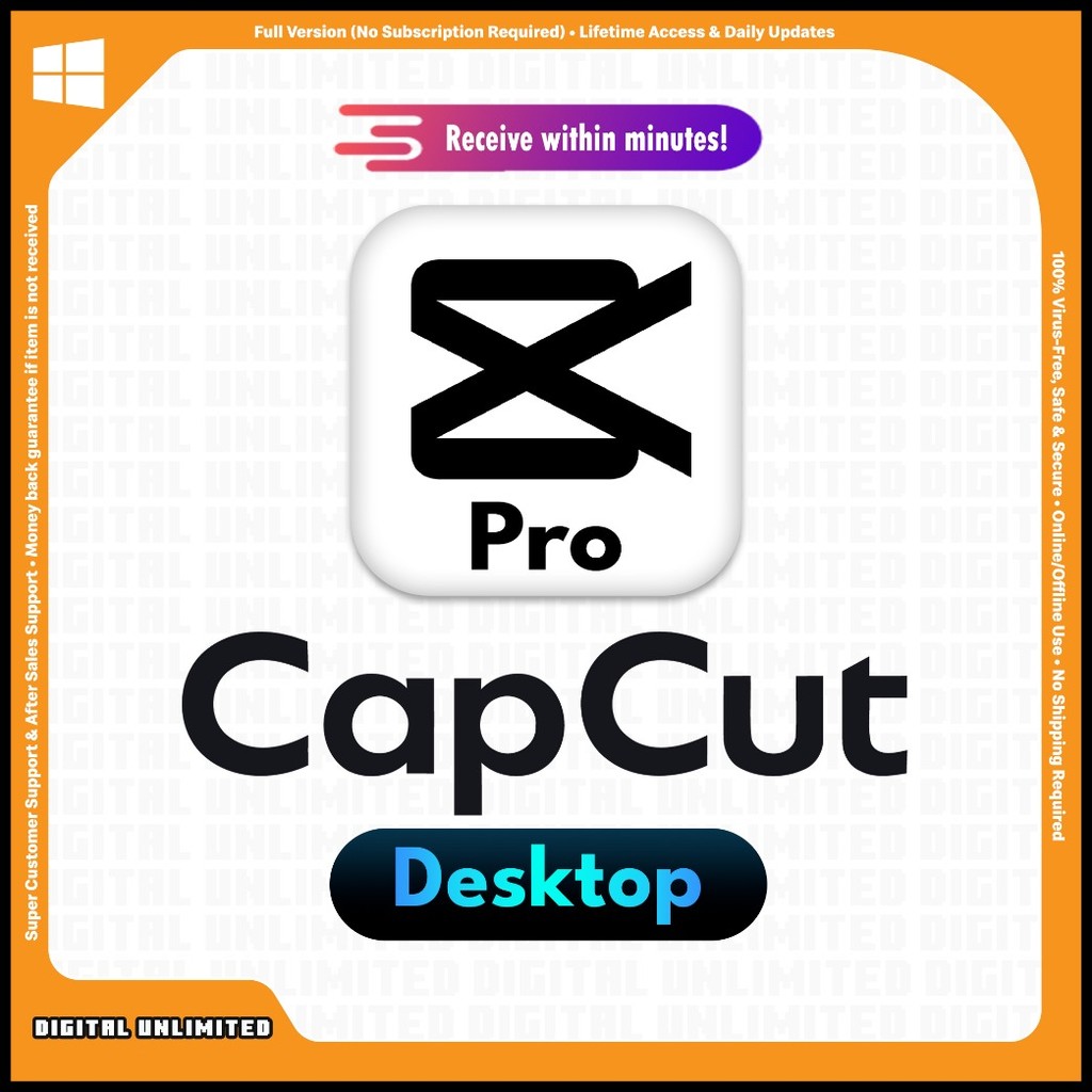 [Lifetime] CapCut Pro Desktop Video Editing App for Windows | Shopee ...