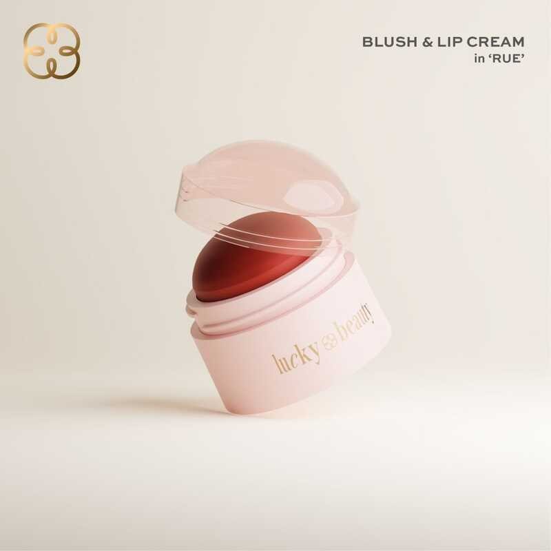 Lucky Beauty Blush & Lip Cream In Rue 3 | Shopee Philippines