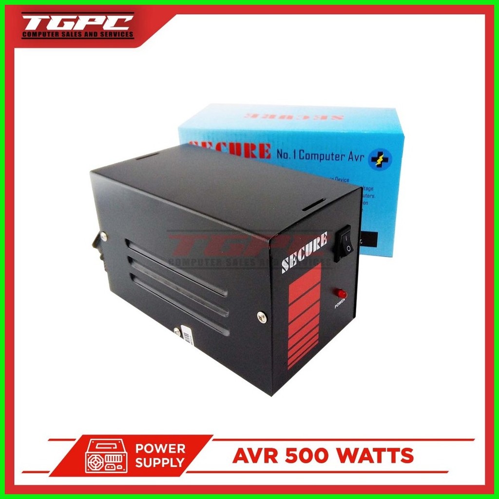 SECURE AVR 500 Watts AVR (automatic voltage regulator) 220v | Shopee ...