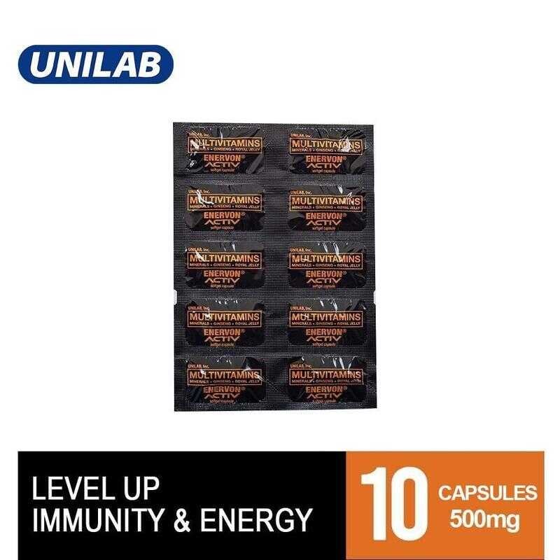 Enervon Activ 10 Capsules Multivitamins (For Leveled-Up Energy ...