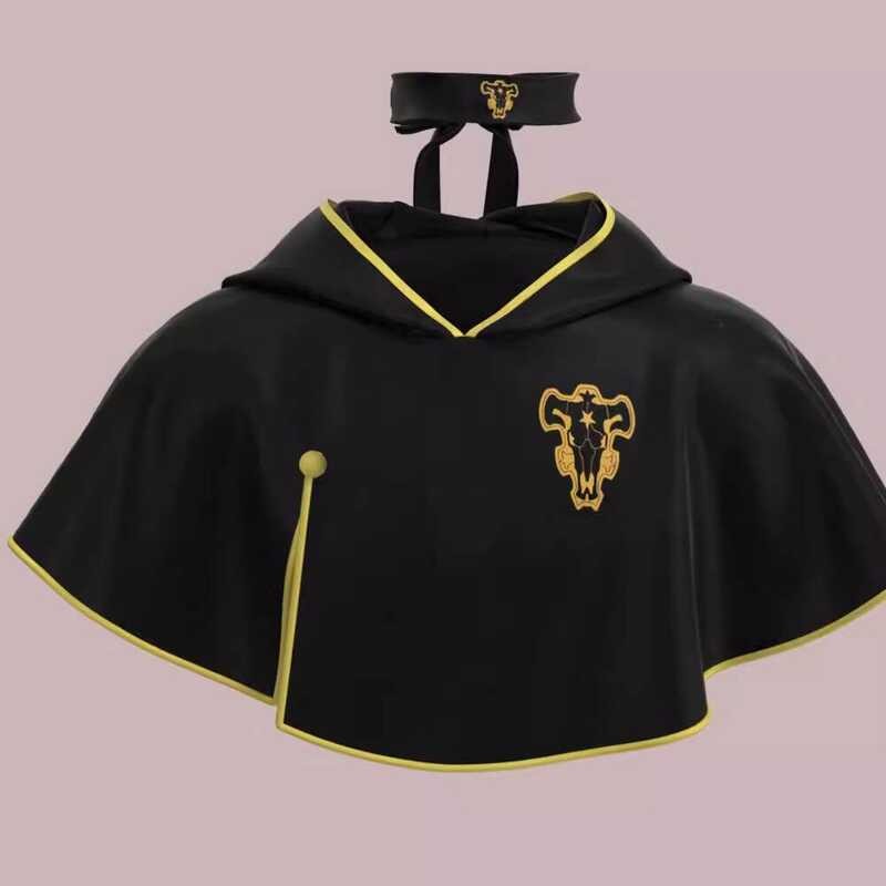 Secondary Costume Asta Black Cosplay Parthenocissus Grass Comic Cloak ...