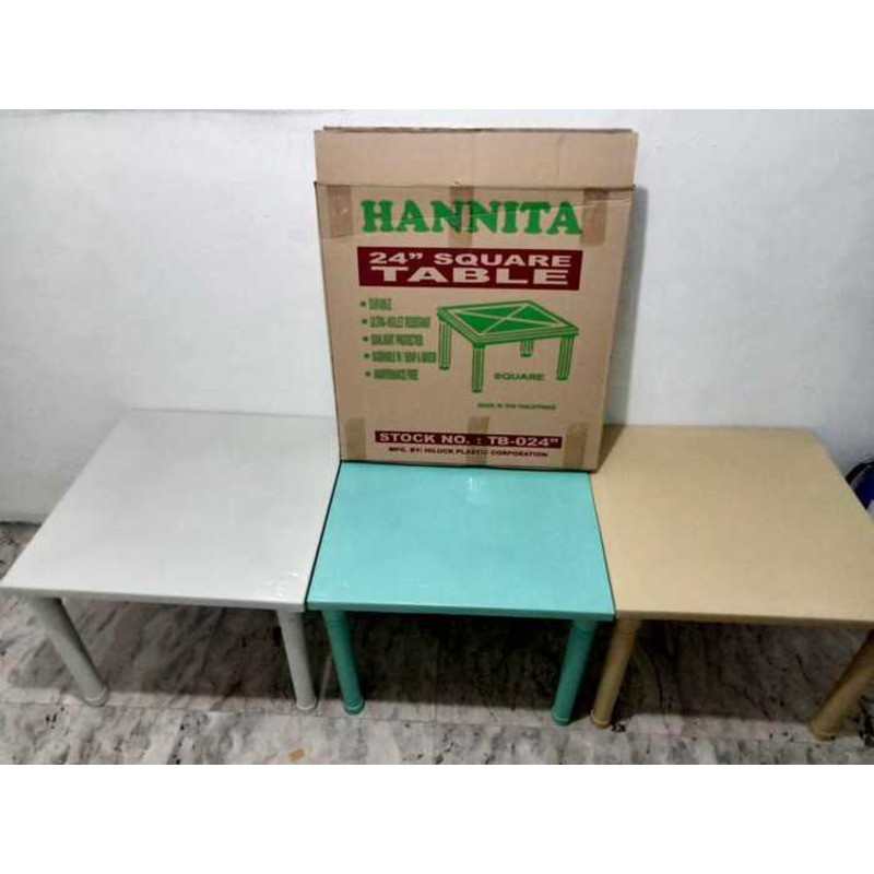 Kids Table 24X24 Monoblock Square Short Legs 9Db | Shopee Philippines