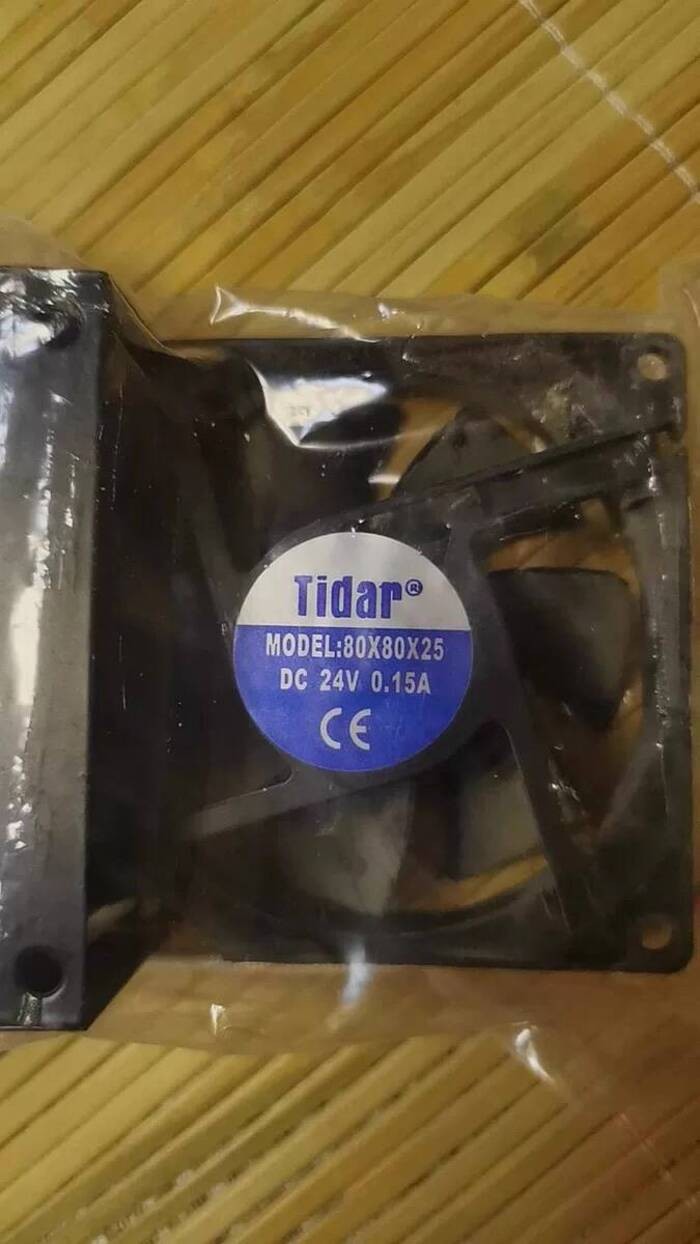 Brand New Tidar 80X80X25 DC24V 0.15A Silent DC Industrial 8cm Cooling ...