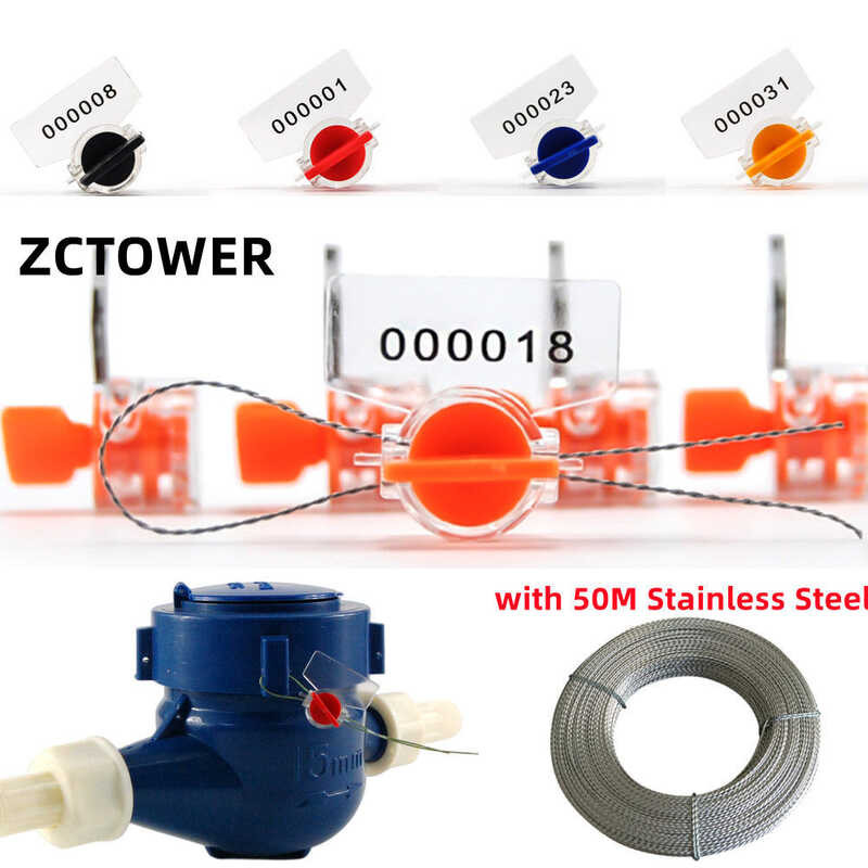 Anti-Tamper Water Meter Seals Numbered Twist Tight Roto Security Labels ...