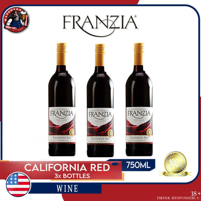 Franzia California Red Wine 3 Bottles X 750Ml With Gifting Bag 19B ...