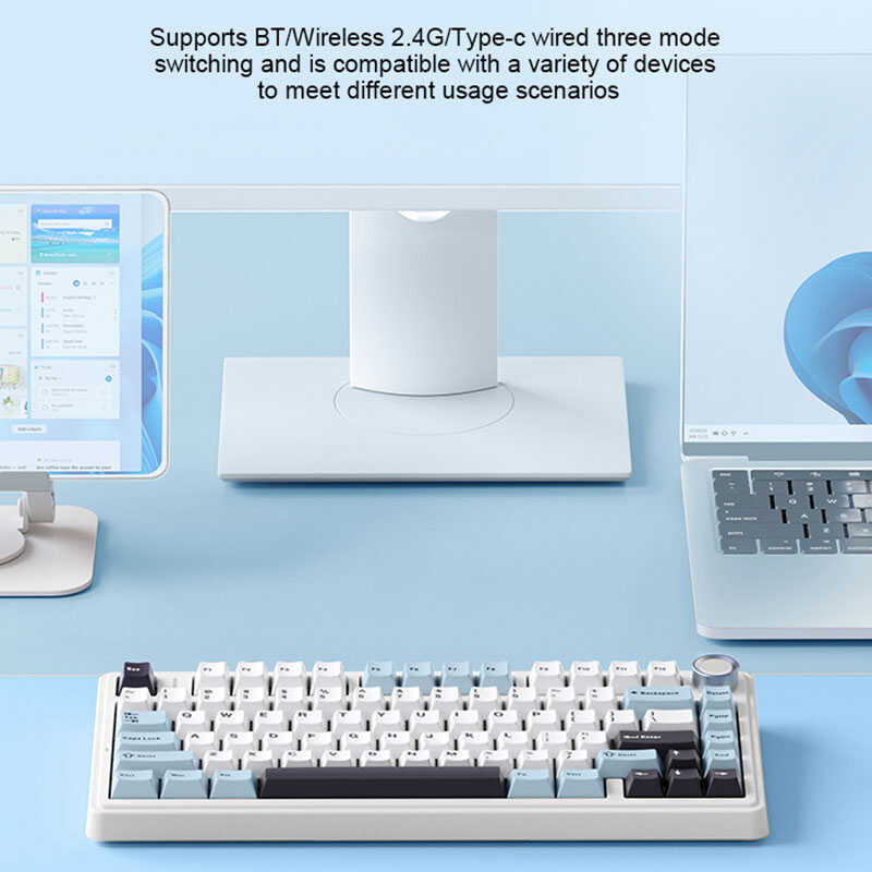 Zeus X Aula F75 Mechanical Keyboard 75% 80 Key RGB Tri-Mode Bluetooth 2 ...