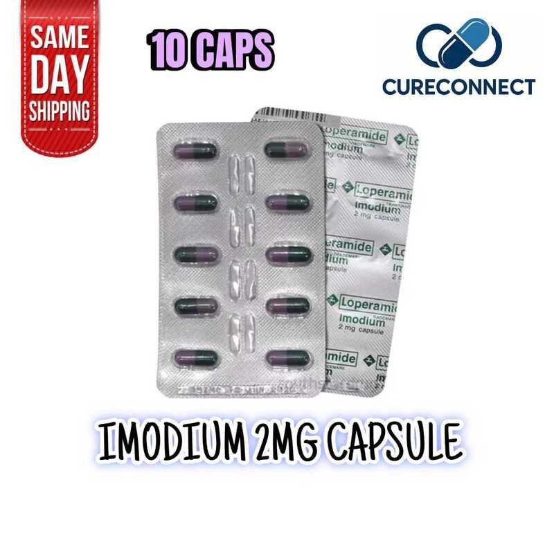 IMODIUM 2Mg 10 Capsules- LOPERAMIDE - TRAVEL DIARRHEA RELIEF 82B ...