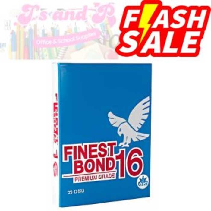Finest Bond 1 Ream (500 Sheets) 56 GSM Sub 16 Short/A4/Long - Original ...