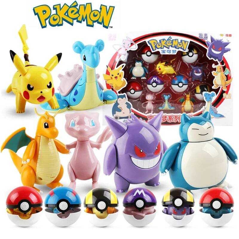 Xj Figures Pikachu Transformable Toy Charizard Poke Gengar Dragonite ...