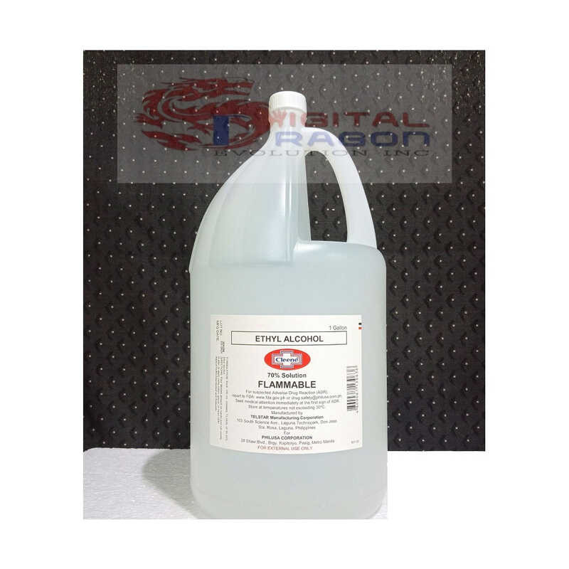 Authentic CLEENE Ethyl Alcohol 70 Solution 1 Gallon 1L (Disinfectants Antiseptic) | Shopee ...
