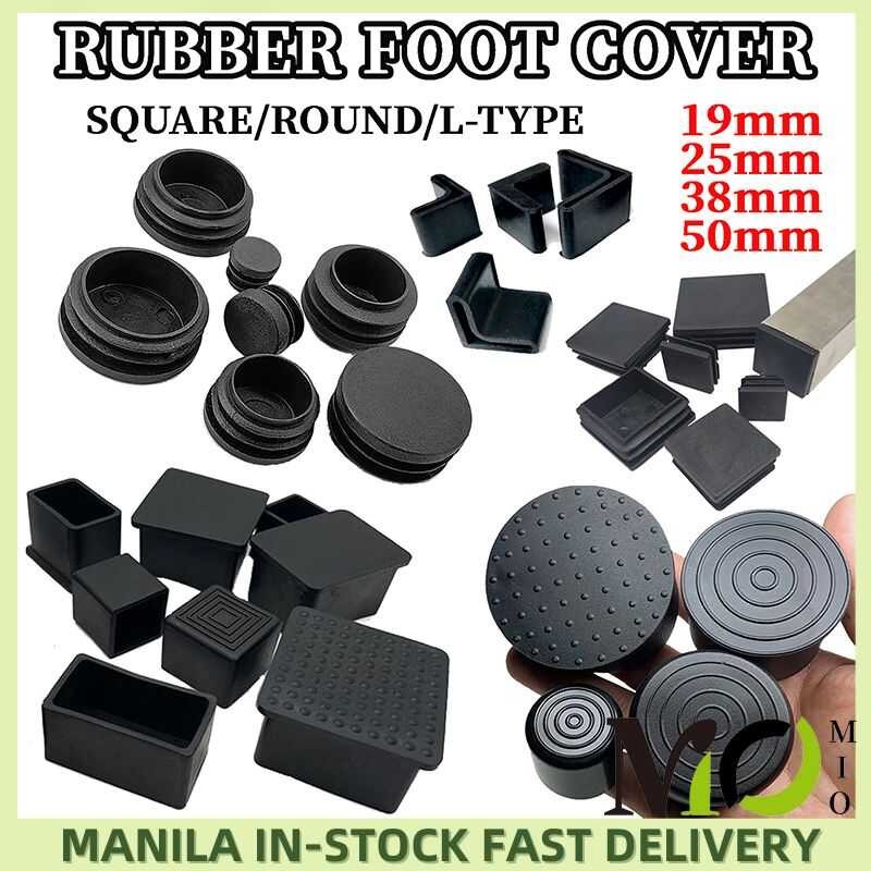 Square/L-Shape/Round Rubber Foot Cover Tubular Plastic Plug Caps For ...