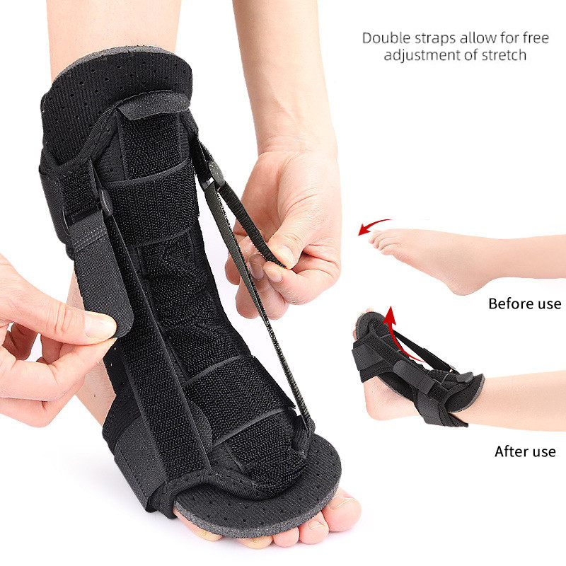 1pcs Adjustable Foot Drop Orthosis Brace Ankle Support With Plantar ...