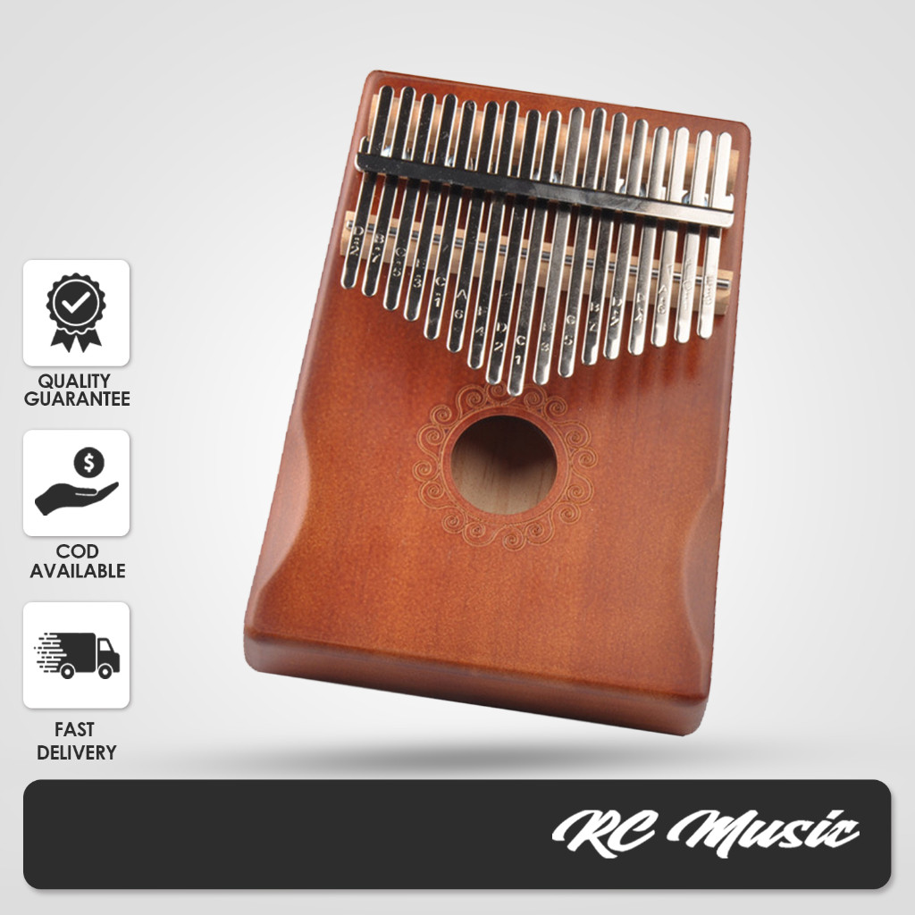 RC Music Coffee Colored Kalimba 17 Key Thumb Piano X17S Model Music ...