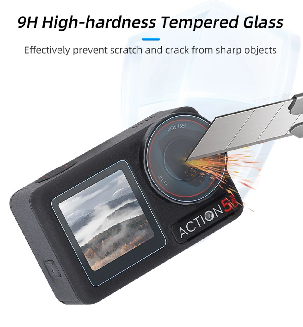 SUNNYLIFE Tempered Glass Screen & Lens Protector Set for DJI Osmo ...