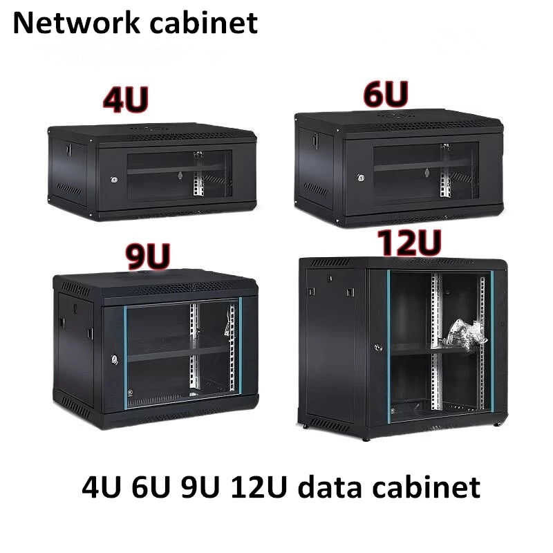4U / 6U 9U /12U Data Cabinet Network Wall Mounted Monitoring Weak Box ...