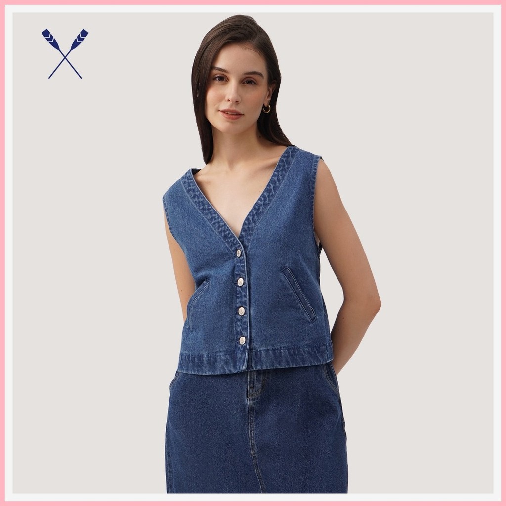 Regatta Denim Vest For Women (Faded Denim) | Shopee Philippines