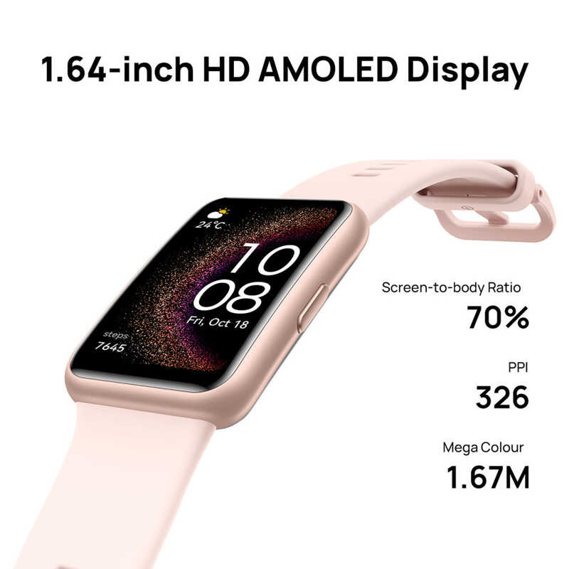 C C HUAWEI WATCH FIT Special Edition Smartwatch Inch HD AMOLED Display ...