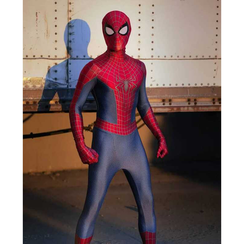 Men Halloween TASM 2 Spider Cosplay Costume Superhero Zentai Suit ...