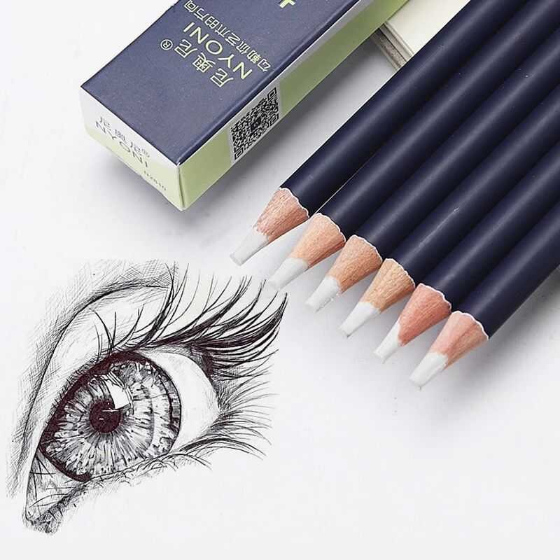1/3/6Pcs Creative Rubber Pencil Eraser For Drawing Manga High Precision ...