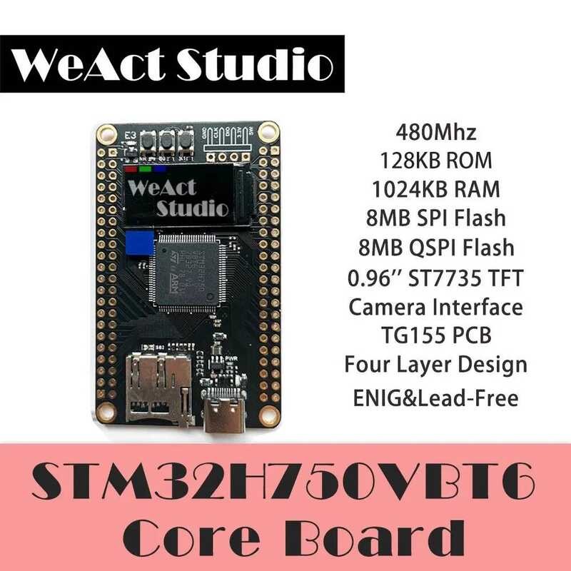 Weact 0b Stm32h7 Stm32h750vbt6 Stm32h750 Stm32 Demo Board Core Development Shopee Philippines