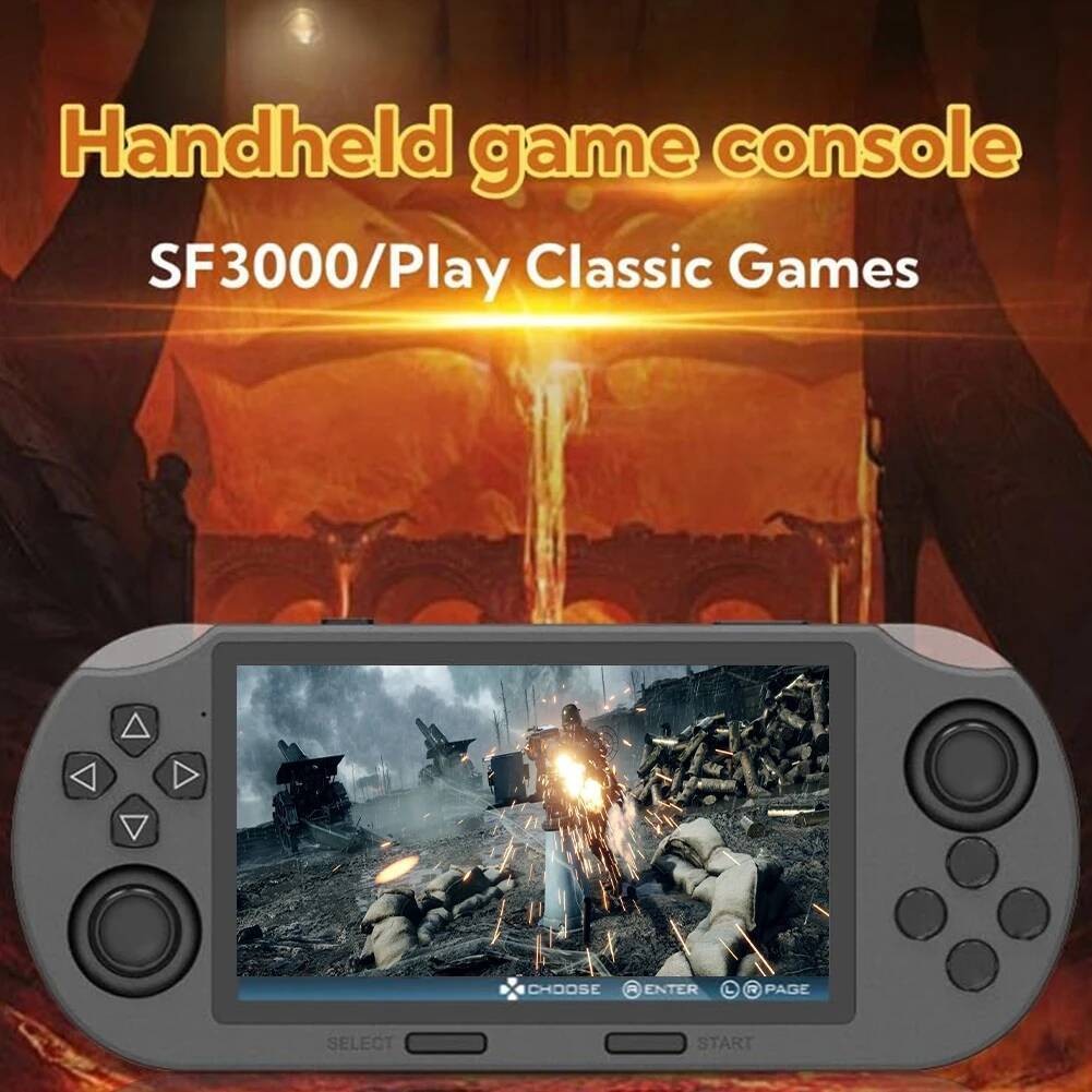 Retro SF3000 Handheld Video Console 30000+ Games Linux System 4.5 Inch ...