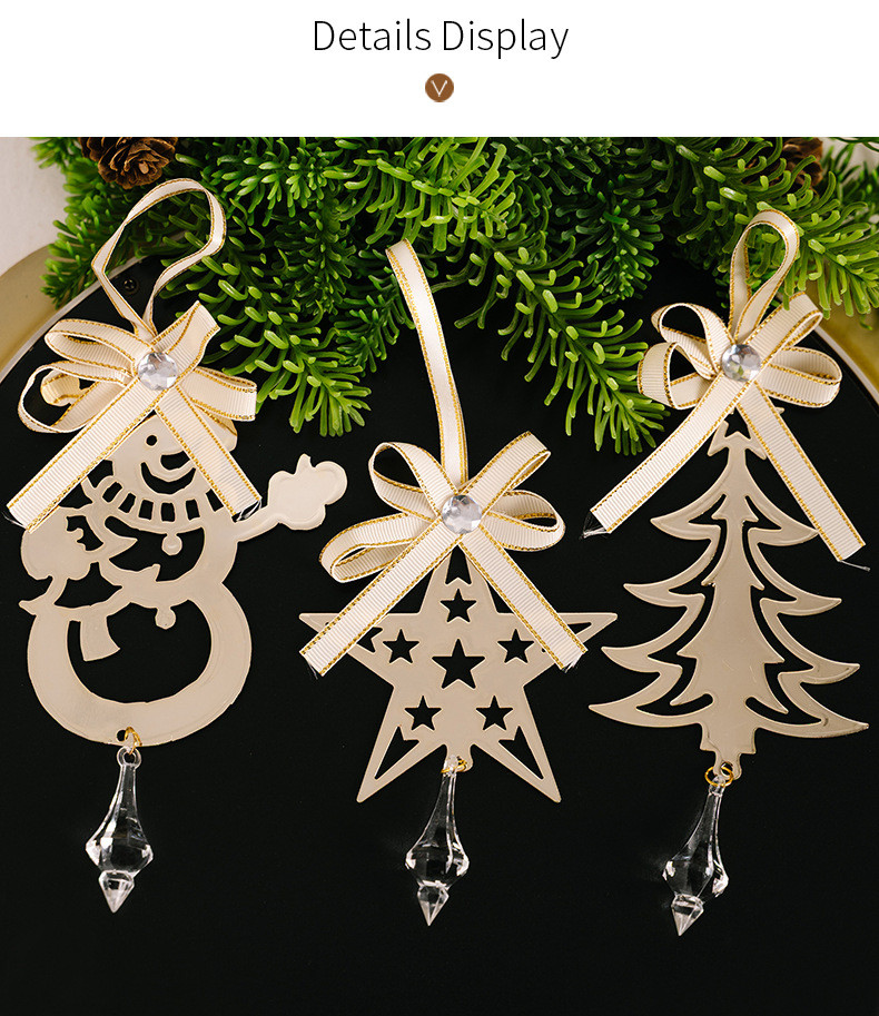 Christmas Decoration Creative Iron Ice Cone Pendant Christmas Tree ...