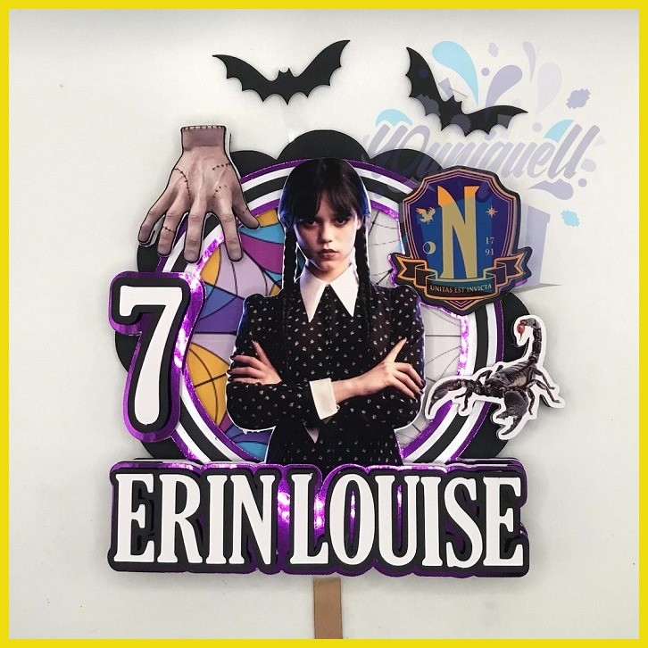 Wednesday Addams Themed Cake Topper (3D/Layered) | Shopee Philippines