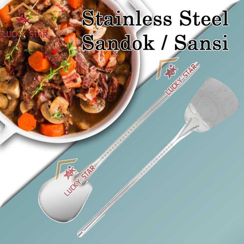 Multi-Purpose Sandok Sianse Steel Spatula Shovel Stainless Spoon Ladles ...
