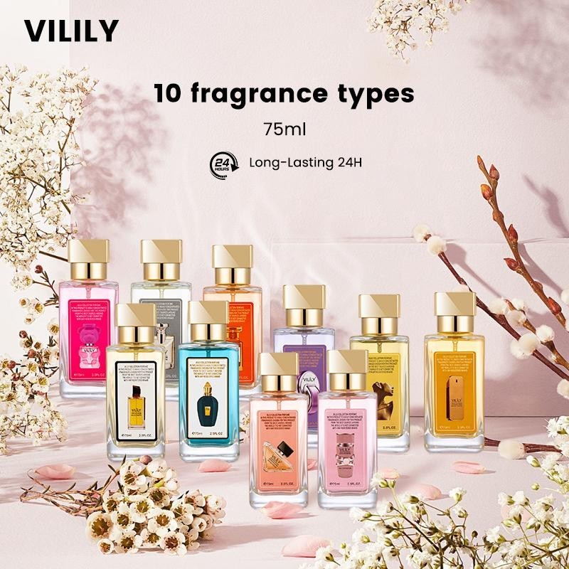 VILILY 75ml Perfume – Long Lasting 24H Unisex Fragrance, Floral Fruity ...