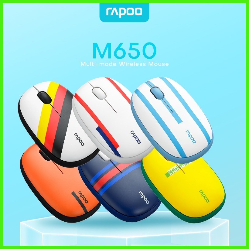 Rapoo M650 World Cup Fan Silent Multi-mode Wireless Mouse Bluetooth 5.0 ...