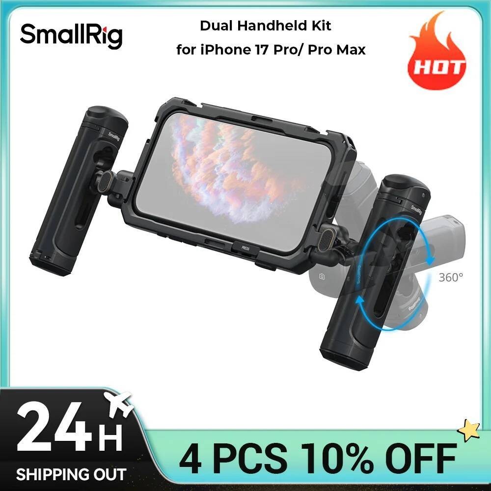 SmallRig 17 Pro / Pro Max Mobile Dual Handheld Kit for iPhone 17 Pro / Pro Max for Stable ...